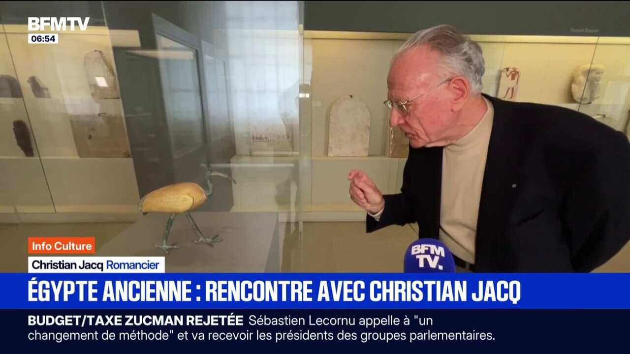 Égypte ancienne: BFMTV avec le romancier Christian Jacq au musée d'art ...