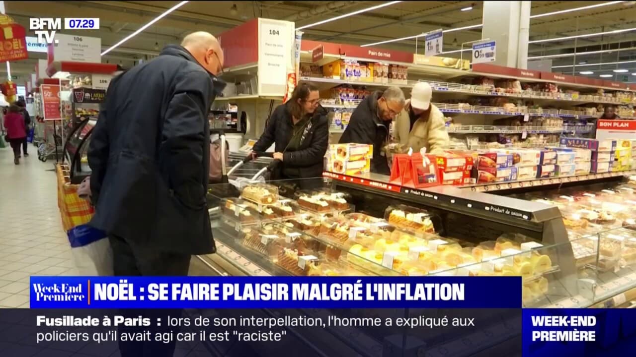 Noël: au supermarché, les Français se font plaisir malgré l'inflation Noël: au supermarché, les Français se font plaisir malgré l'inflation