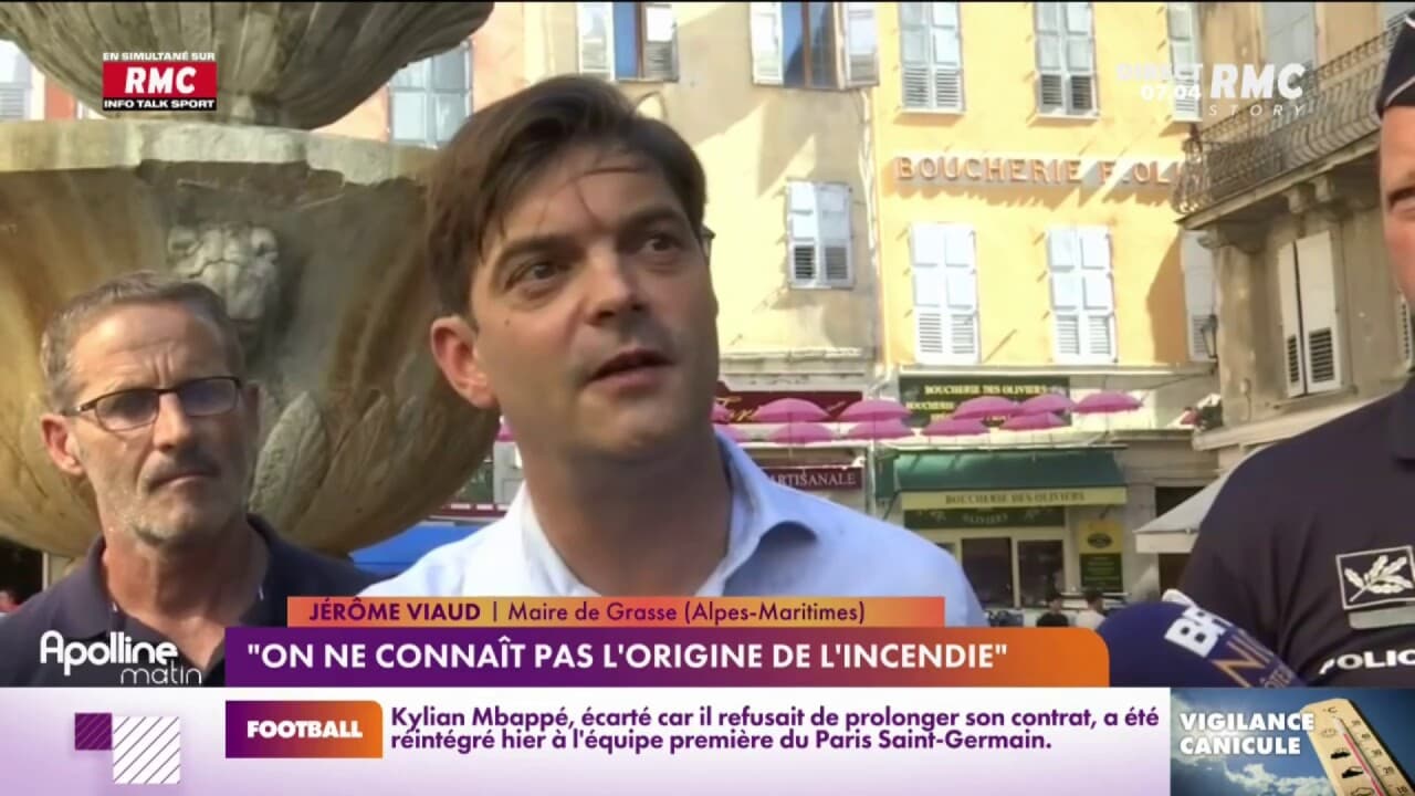 Grasse : "On ne connaît pas l'origine de l'incendie"