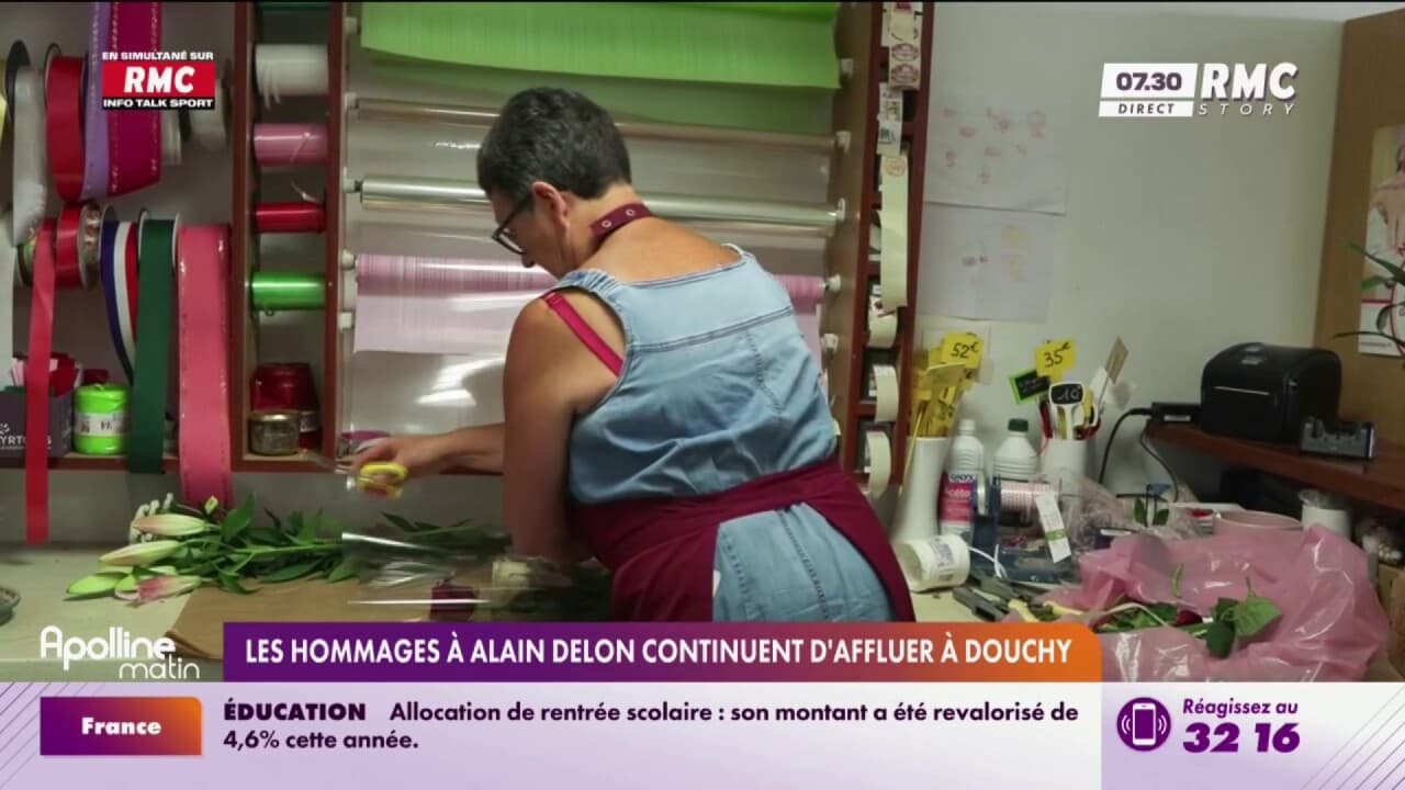 Les hommages à Alain Delon continuent d'affluer à Douchy