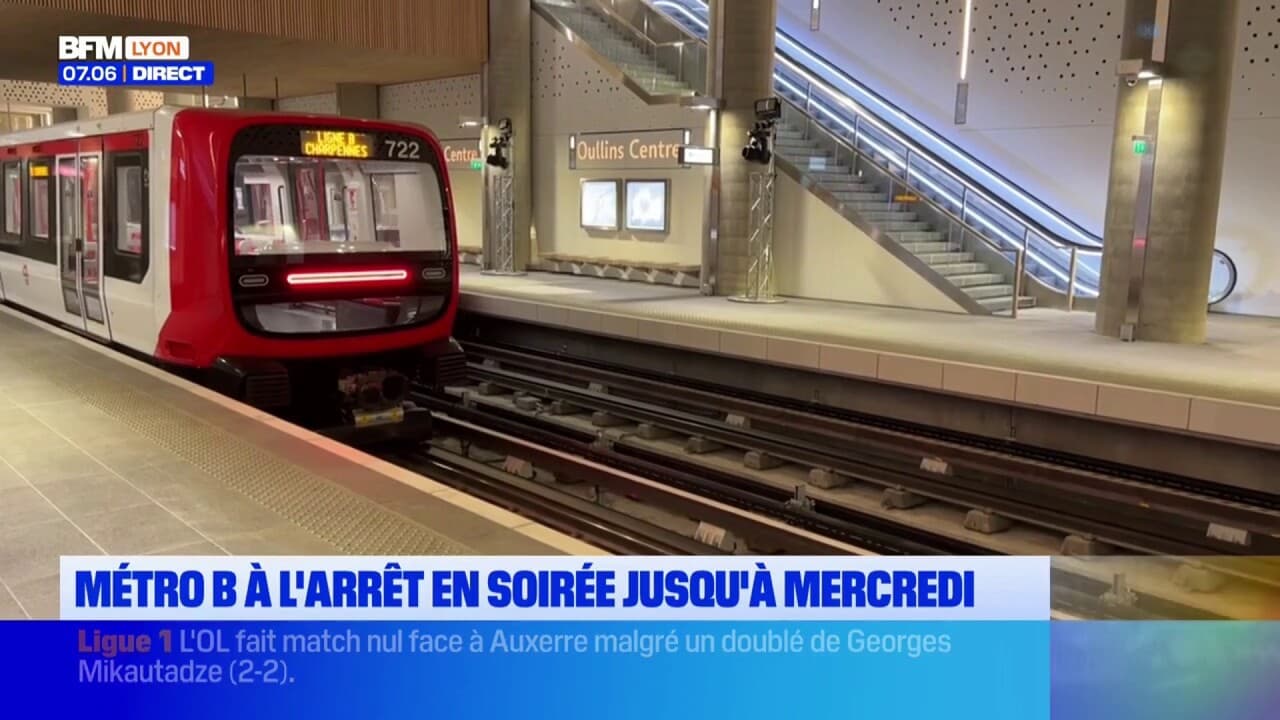 Lyon: la ligne B du métro à l'arrêt le soir jusqu'à mercredi