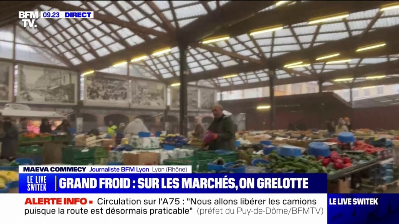 À Lyon, même par 0°C, les commerçants et clients se donnent rendez-vous ...