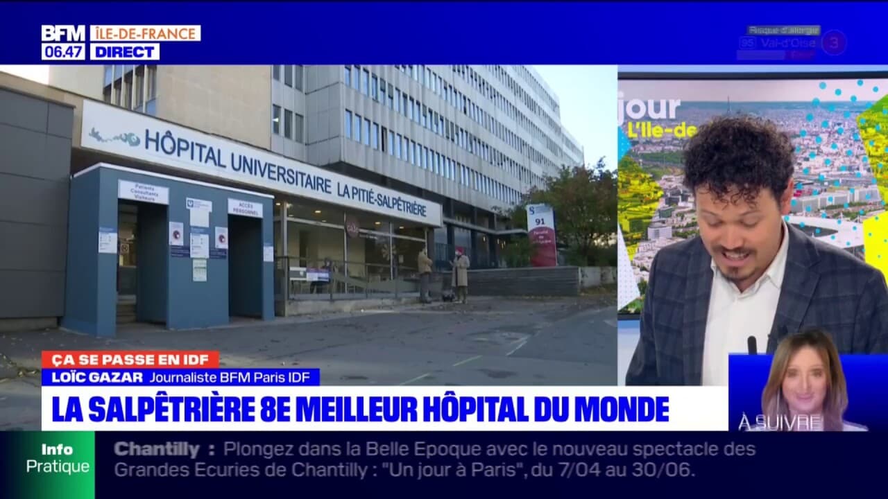 Paris: l'hôpital de la Pitié-Salpêtrière classé 8e meilleur ...