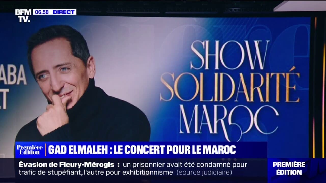 Gad Elmaleh annonce un spectacle caritatif pour les victimes du séisme ...