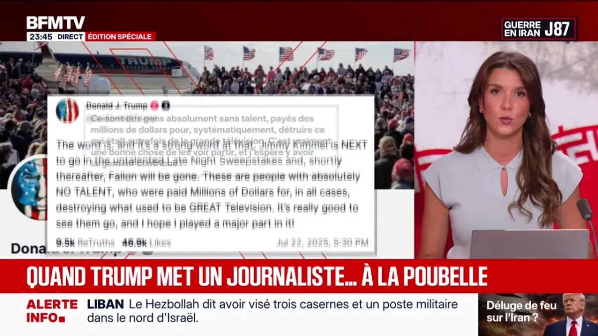 Quand Trump met un journaliste... à la poubelle - 25/05