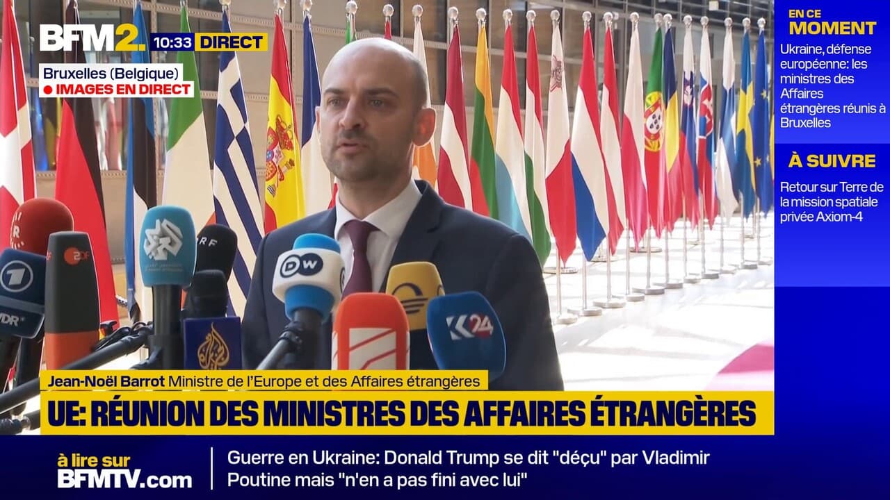 Droits de douane américains : Jean-Noël Barrot dénonce "un chantage ...