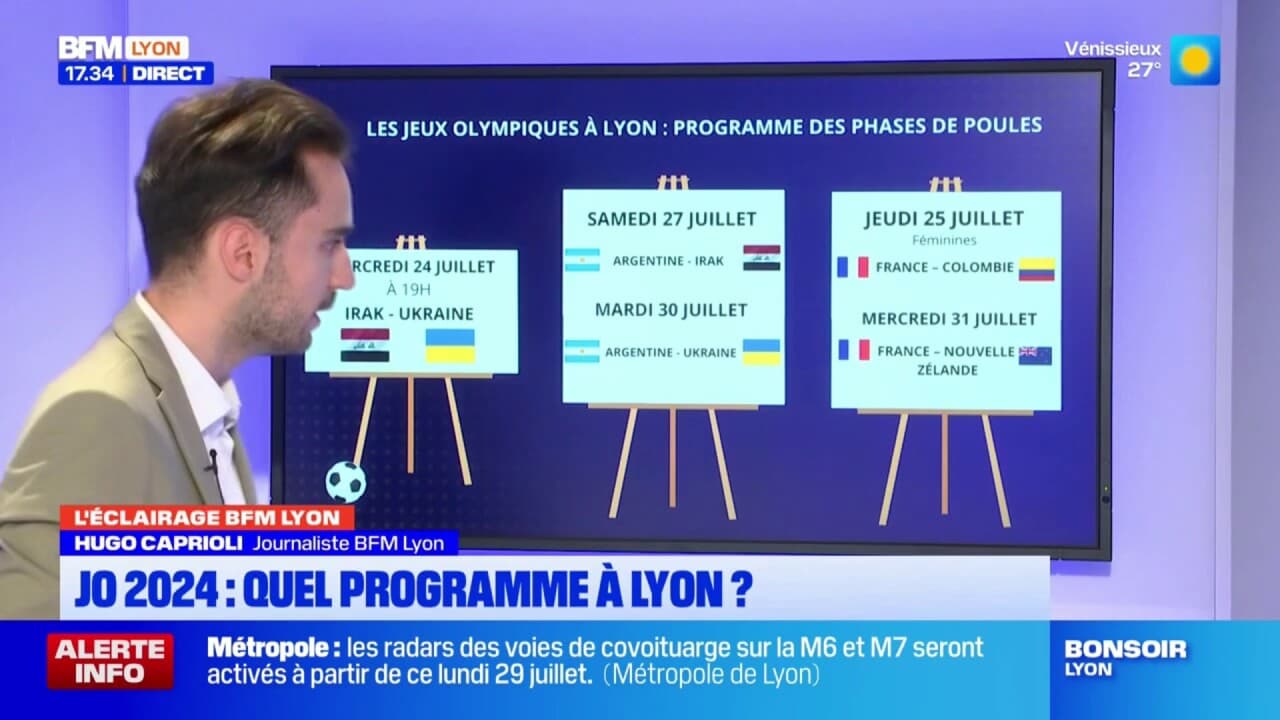 JO 2024: le programme des matchs de football prévus à Lyon