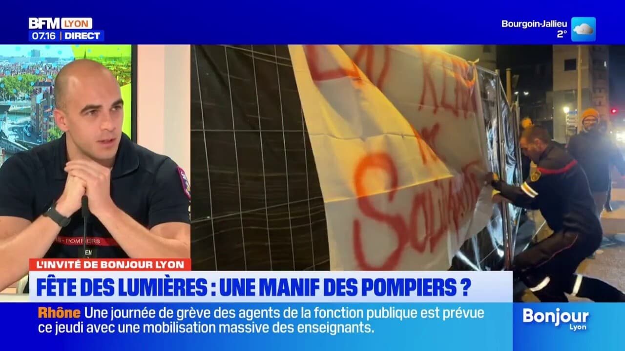 Fête des Lumières: une "action spectaculaire" des pompiers prévue sur les ponts de Lyon