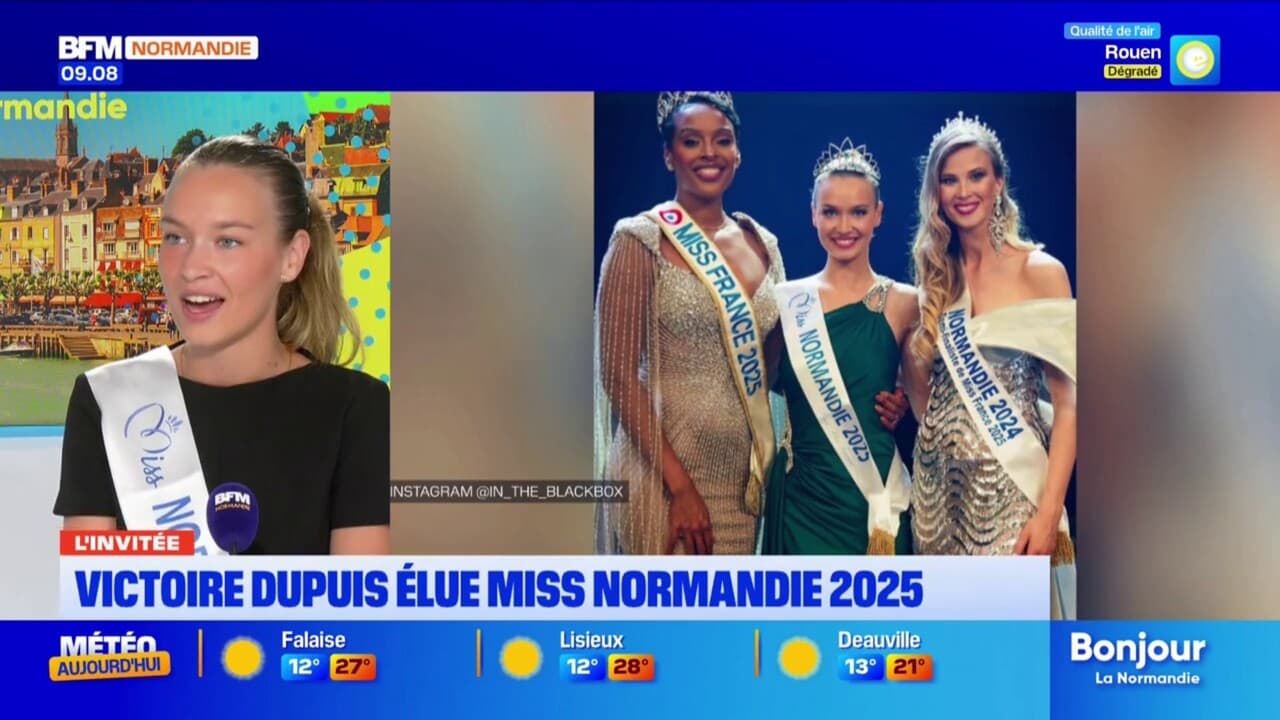 Victoire Dupuis, élue Miss Normandie 2025, était l'invitée de BFM Normandie