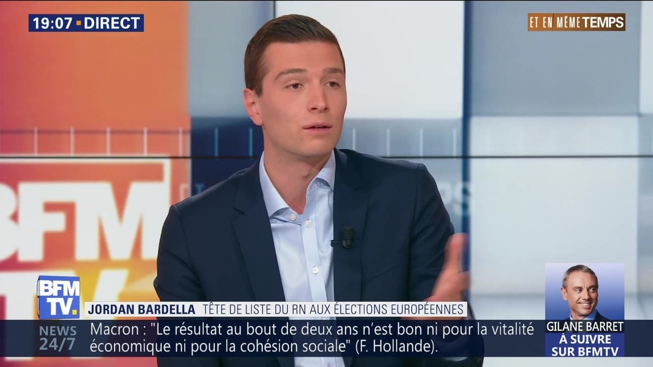 Jordan Bardella : "Aujourd'hui, on est face à un pouvoir qui est dans l ...