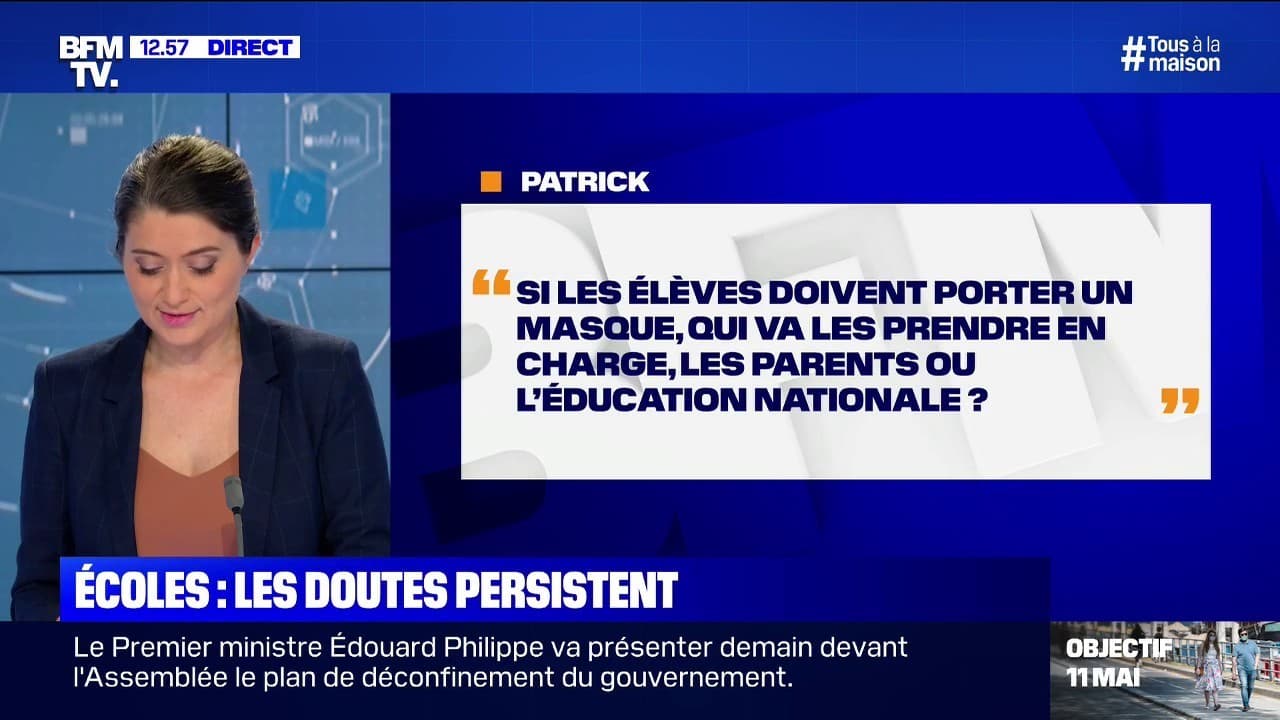 Si les élèves doivent porter un masque, qui doit le leur fournir? BFMTV ... Si les élèves doivent porter un masque, qui doit le leur fournir? BFMTV ...