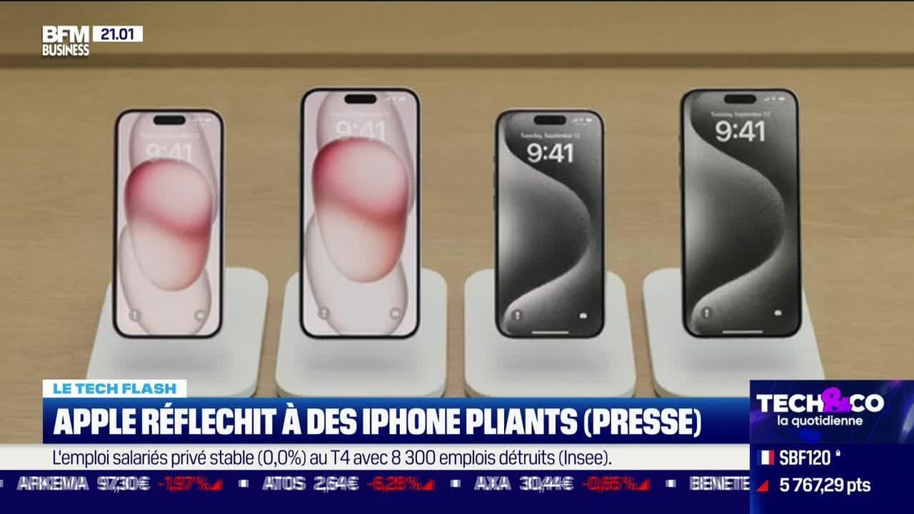 Le Tech Flash : Apple réflechit à des iPhone pliants, par Léa Benaim ... Le Tech Flash : Apple réflechit à des iPhone pliants, par Léa Benaim ...