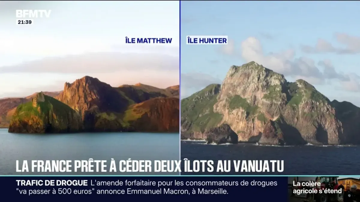 Hunter et Matthew, ces deux îlots français au cœur de négociations ...