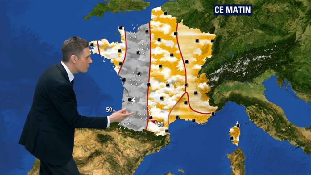 Météo: de la pluie à l'ouest et des éclaircies à l'est samedi