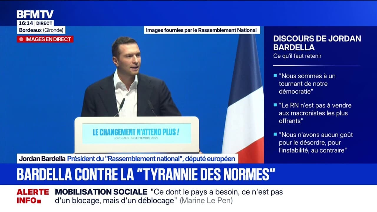 Jordan Bardella: "Si [Emmanuel Macron] pouvait dissoudre l'Assemblée ...