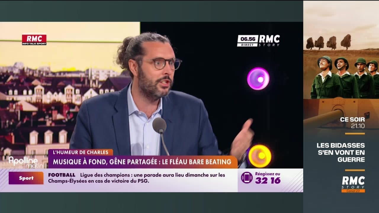 L'humeur de Charles : Musique à fond, gêne partagée... le fléau bare beating - 29/05