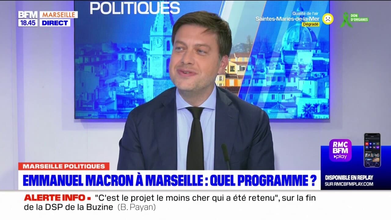 Marseille: Benoît Payan salue les "engagements forts" d'Emmanuel Macron ...