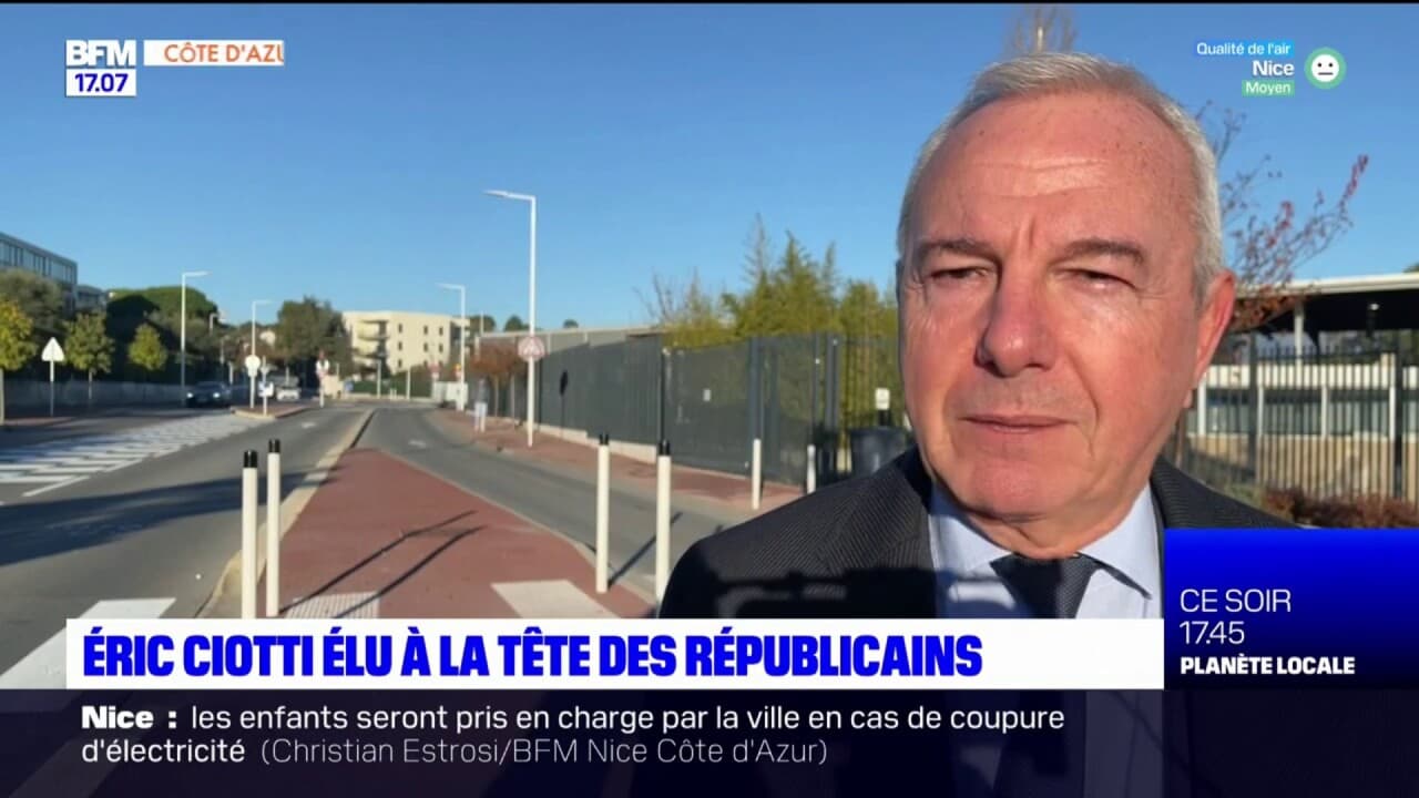 Eric Ciotti président des Républicains: le maire d'Antibes affirme qu ...