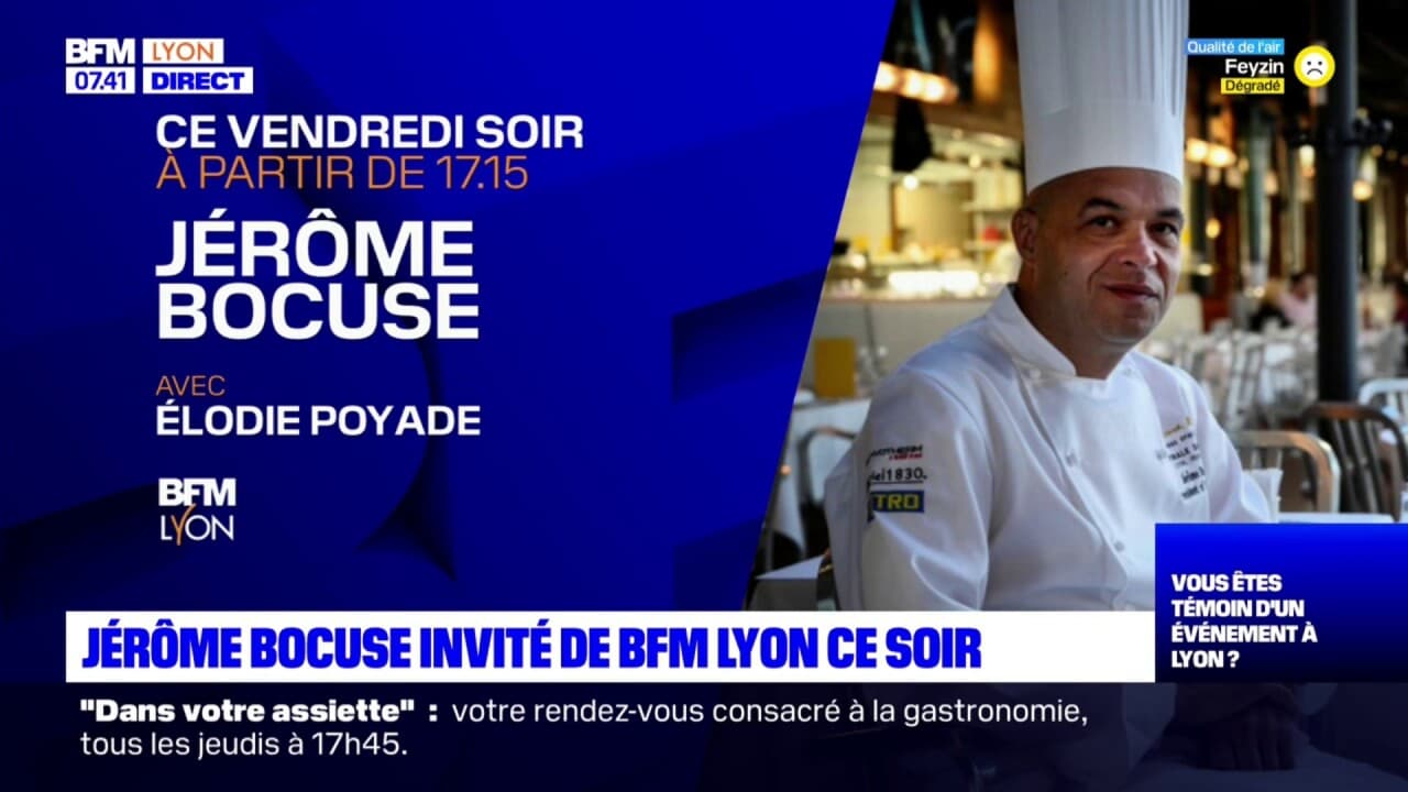 Jérôme Bocuse sera l'invité de BFM Lyon ce vendredi soir