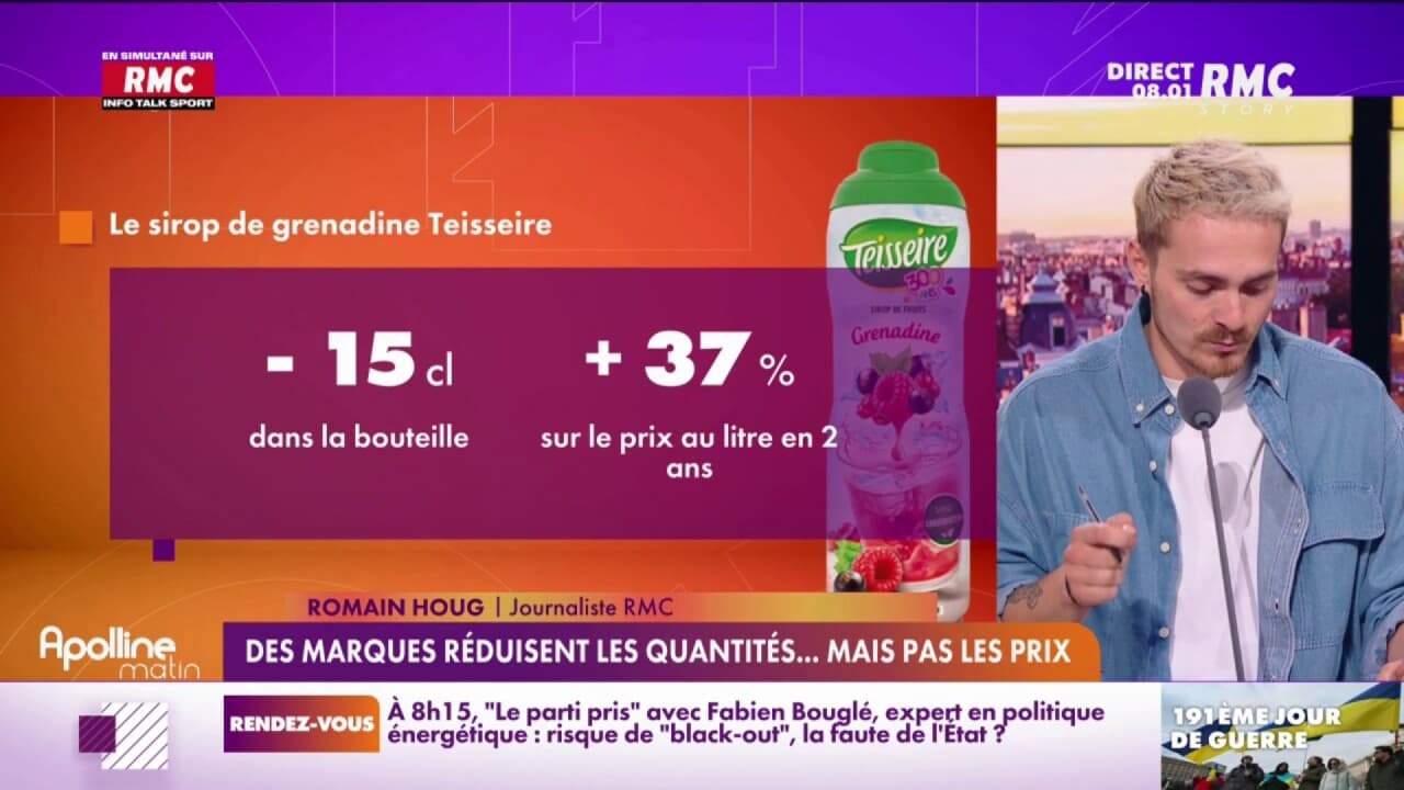 "Shrinkflation" : ces marques réduisent la quantité de leurs produits à ...