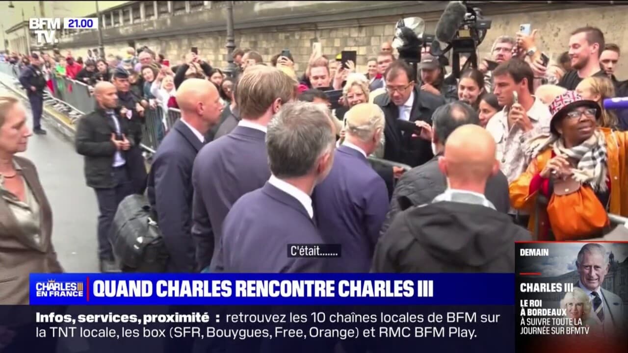 "Roi Charles, je suis ravi de vous voir. Je m'appelle Charles": il raconte son échange avec le ...