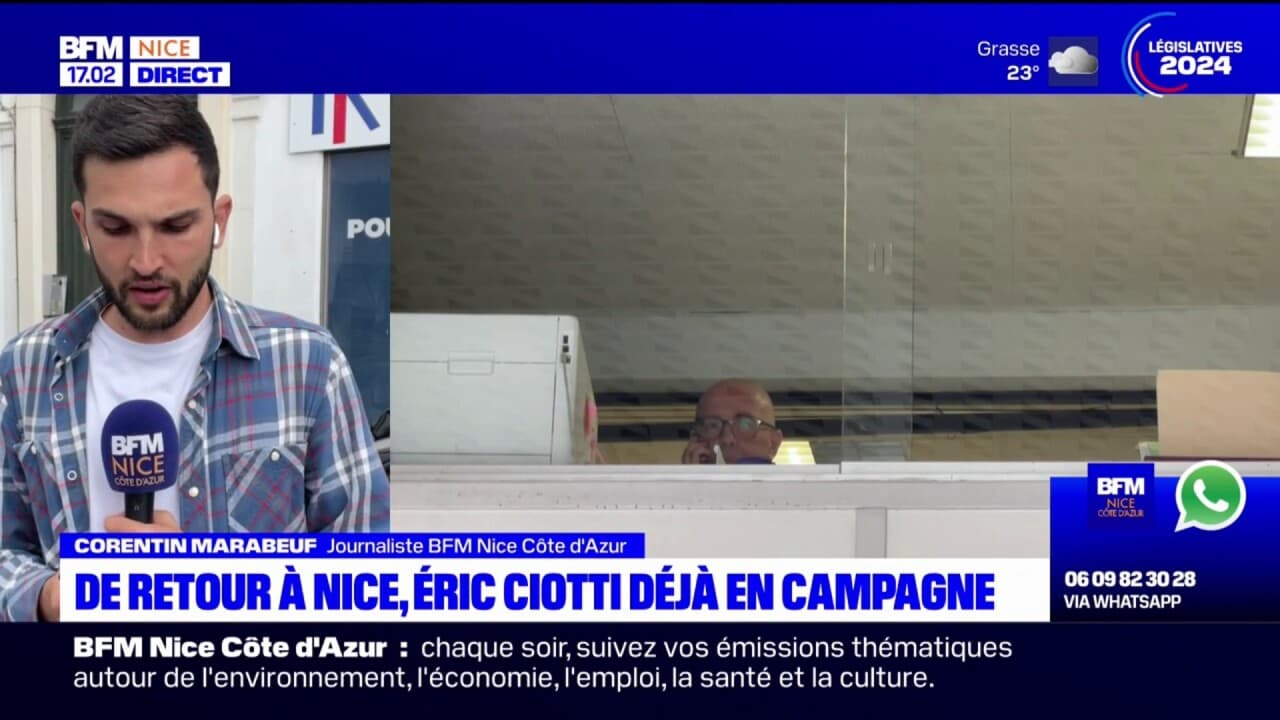 Nice: Éric Ciotti de retour dans son fief pour préparer les législatives