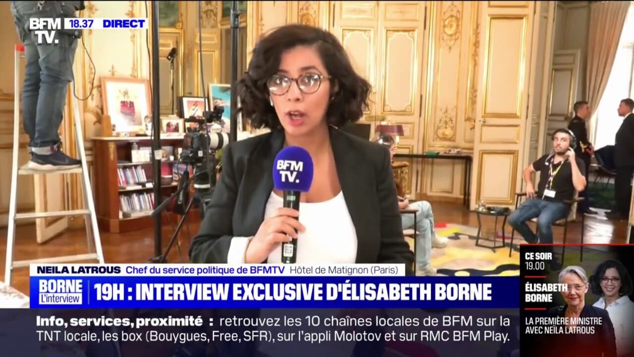Élisabeth Borne: les préparatifs de l'interview exclusive de la ...