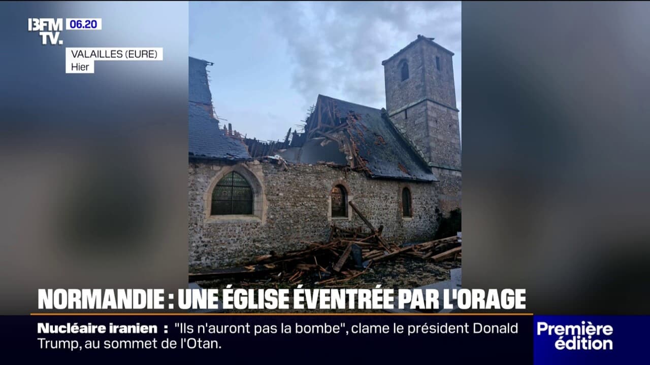 "C'est un spectacle de désolation": en Normandie, une église a été éventrée par l'orage