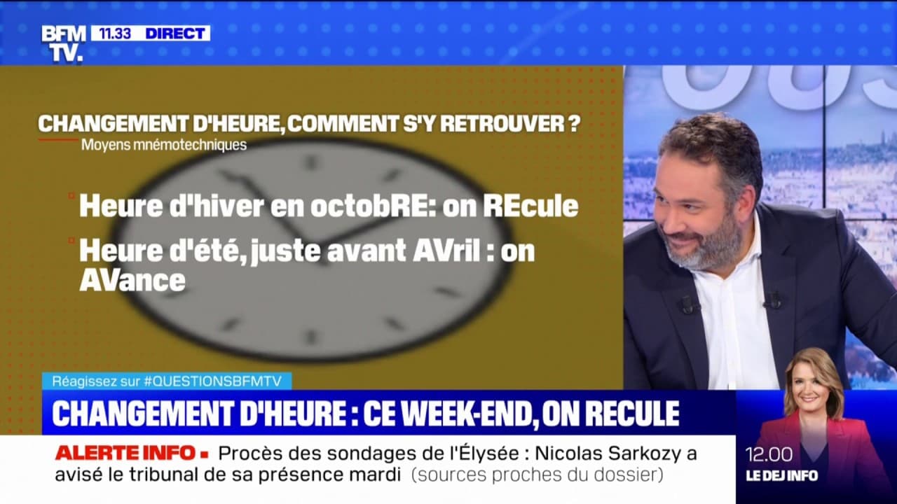 Changement d'heure: ce week-end, on avance ou on recule d'une heure ...