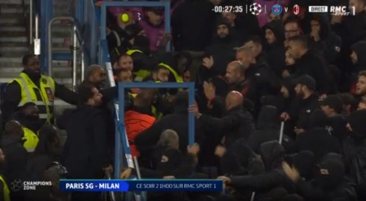 PSG-AC Milan: des incidents entre supporters en tribunes, deux unités ...