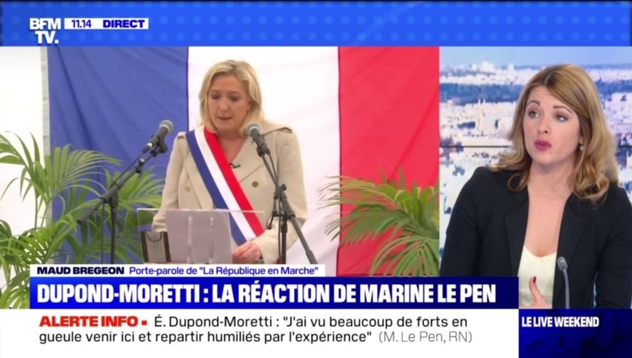 Dupond Moretti La Réaction De Marine Le Pen 0805