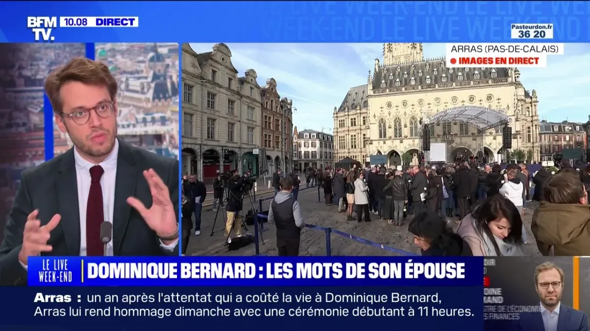 Un an après, Arras honore Dominique Bernard - 13/10