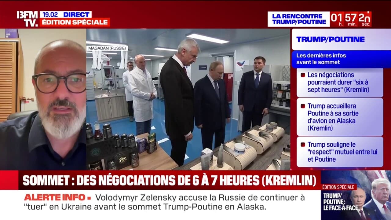 Sommet en Alaska: "Vladimir Poutine est habitué des réunions à rallonge ...