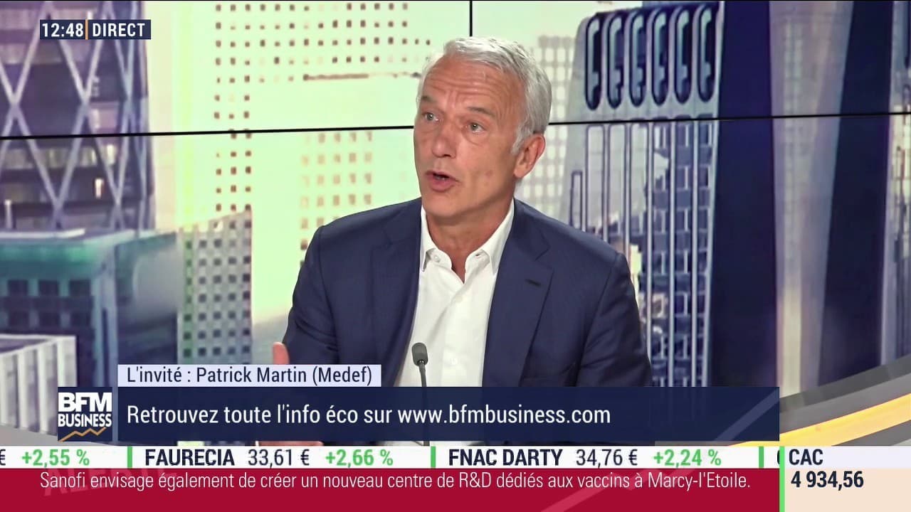 Patrick Martin (Medef): "nous avons été, au pic, à 6 ou 7 millions de ...