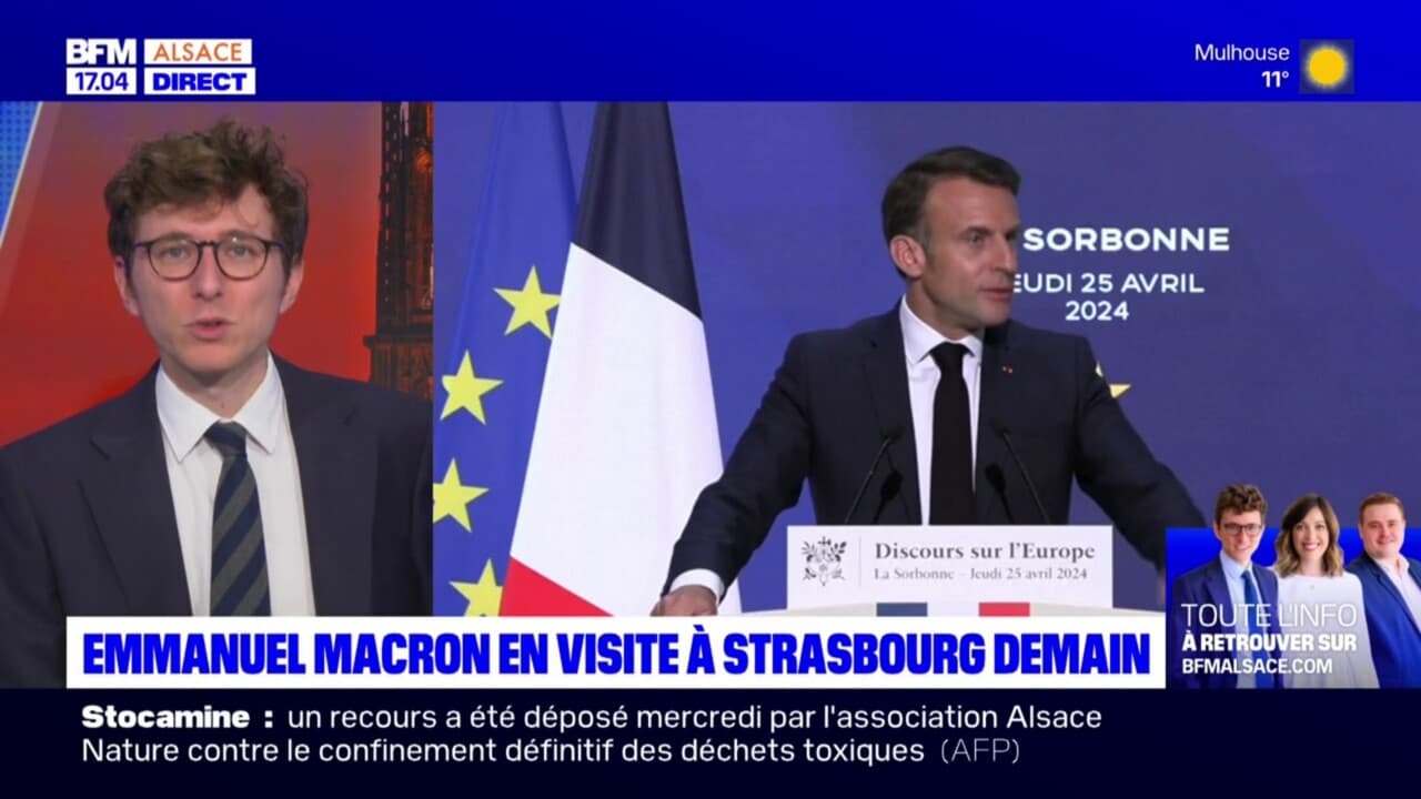 Emmanuel Macron attendu à Strasbourg pour signer le contrat triennal ...