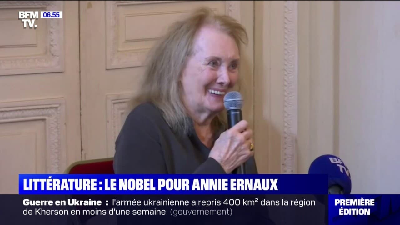 Annie Ernaux, première écrivaine française à recevoir le prix Nobel de ...