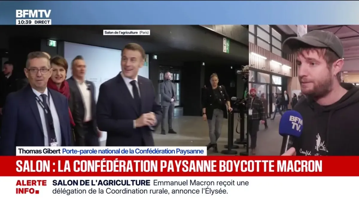 Salon de l'Agriculture: "Le seul intérêt d'Emmanuel Macron était de ...