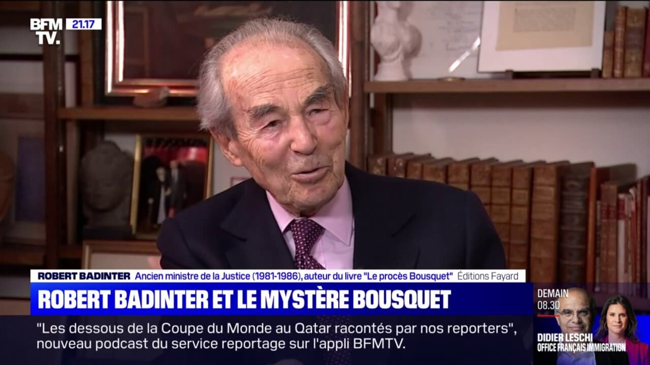 Robert Badinter sur l'affaire Bousquet: "C'est une extraordinaire affaire"