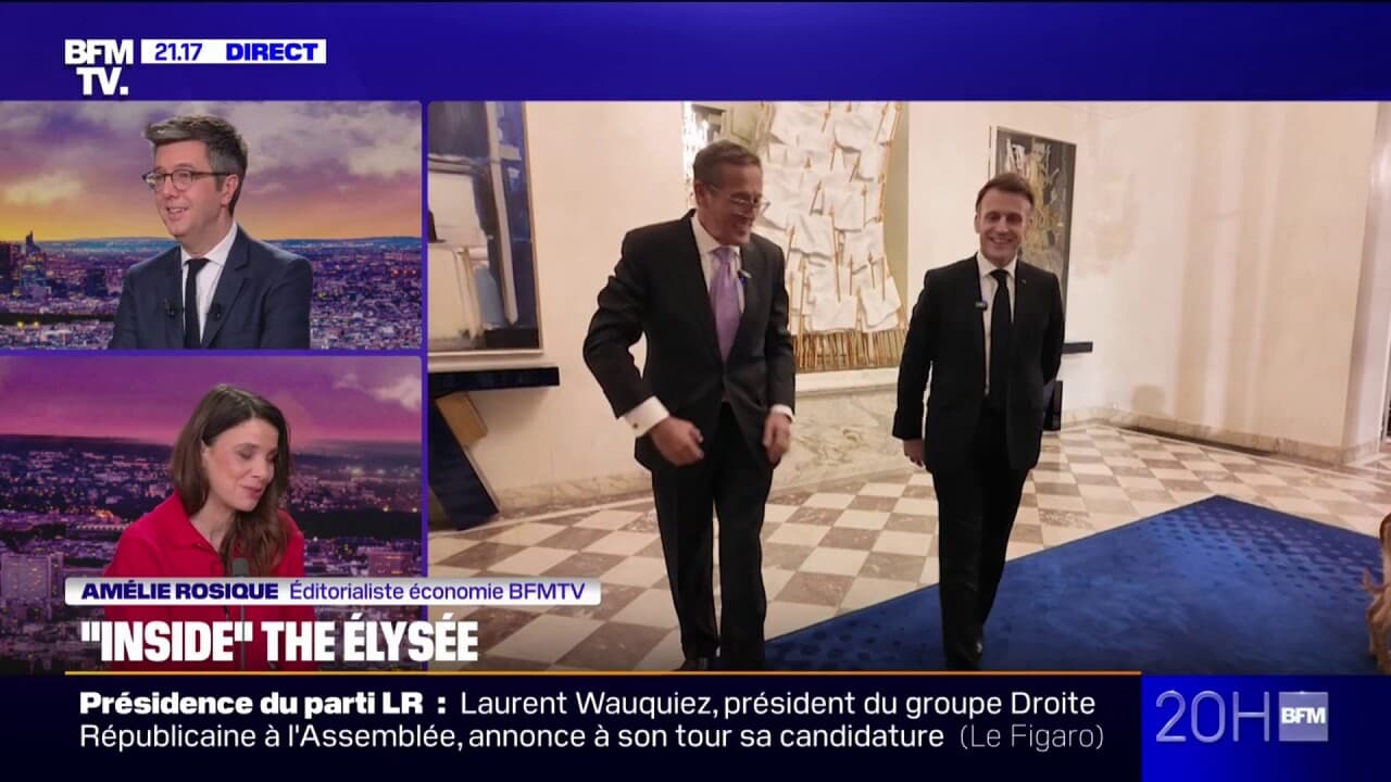L'IMAGE DU 20H - Emmanuel Macron fait une visite guidée de l'Elysée à ...