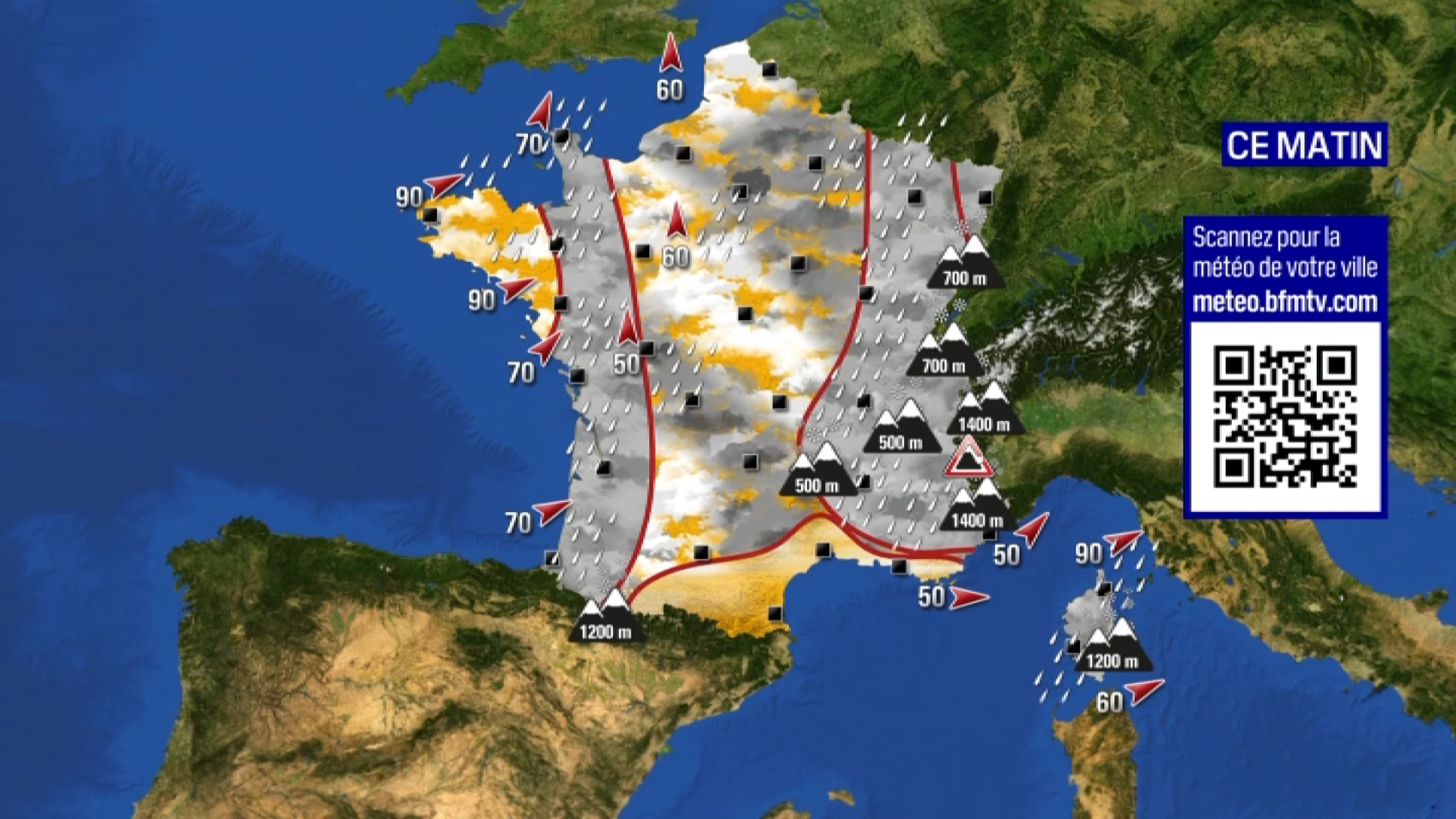 De 10 à 20 cm attendus au dessus de 600 mètres: où va-t-il neiger ce mercredi?