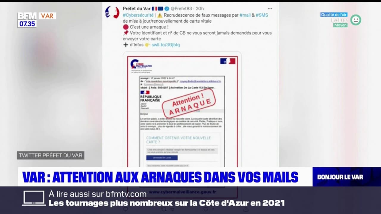 Var: la préfecture alerte face à la "recrudescence de faux messages par ...