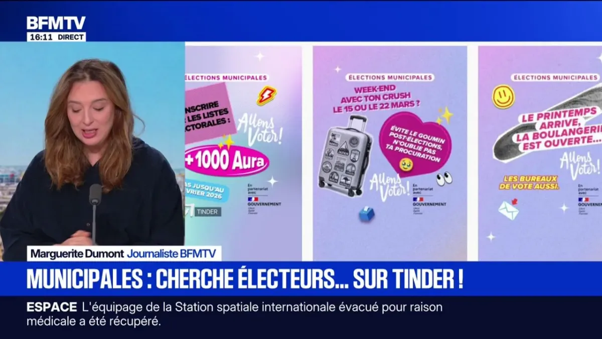 Municipales 2026: Tinder s’associe à l’État pour inciter les jeunes à voter