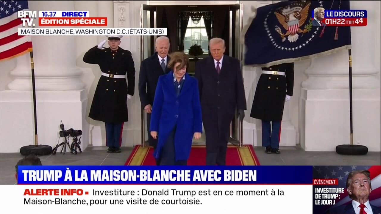 Investiture de Donald Trump: le président élu et Joe Biden quittent la Maison Blanche en ...