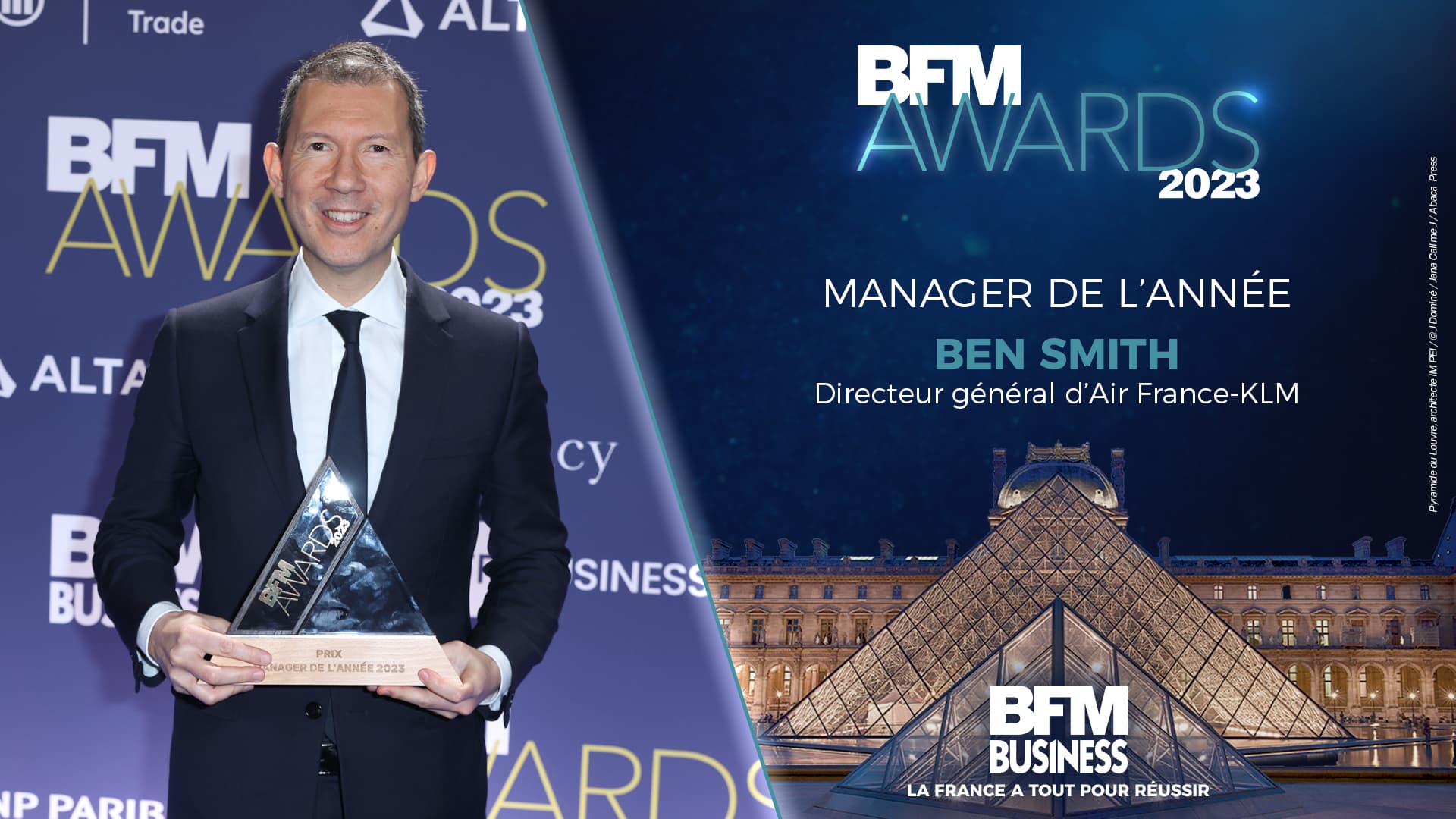 Ben Smith, manager de l'année aux BFM Awards 2023: Ben Smith, manager de l'année aux BFM Awards 2023: