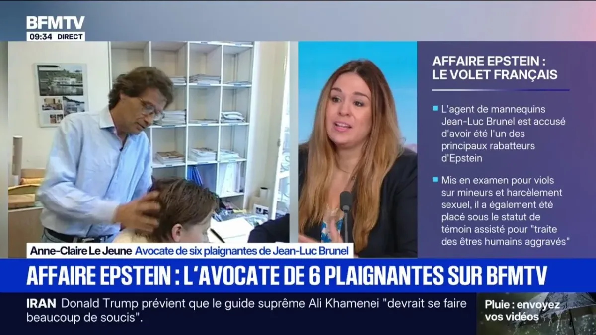 "Il y avait un lien très fort entre Jean-Luc Brunel et Jeffrey Epstein ...