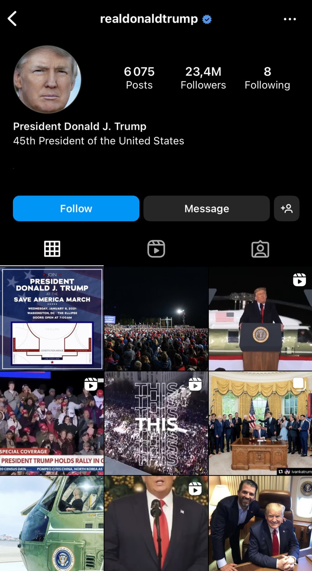 Les comptes Facebook et Instagram de Donald Trump ont été rétablis