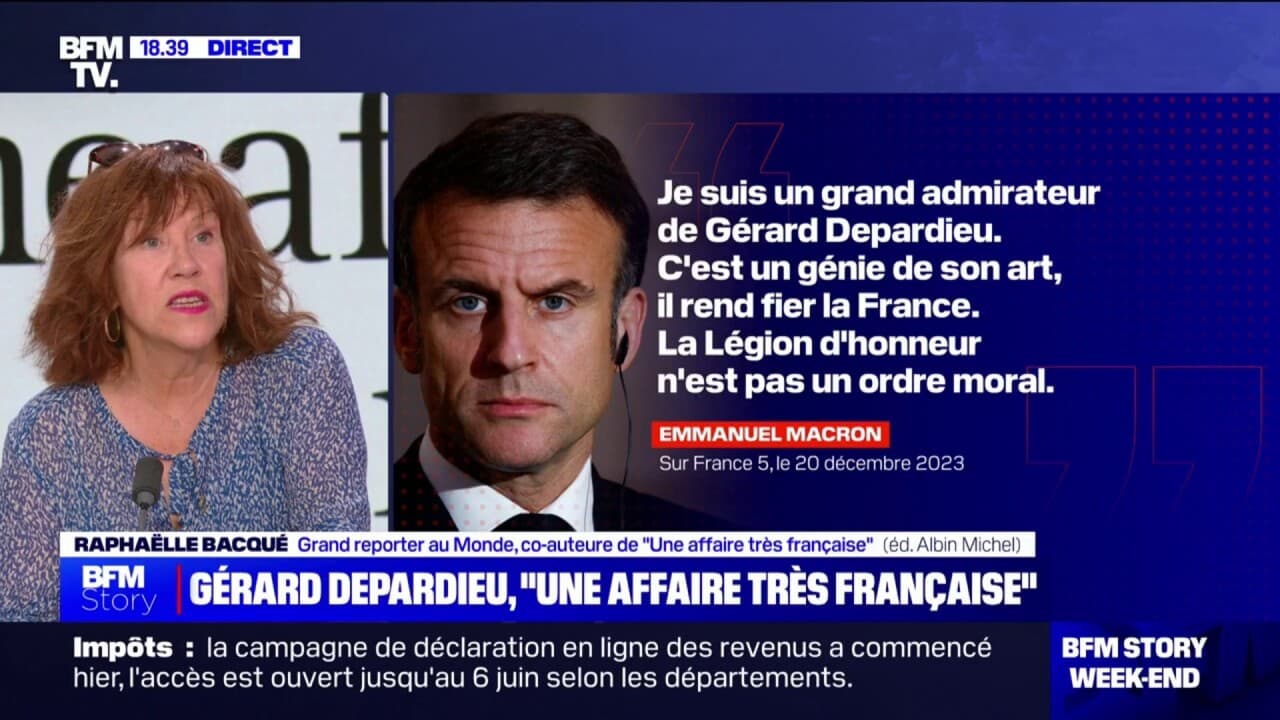 Raphaëlle Bacqué: "Gérard Depardieu ne rend pas fiers les Français"