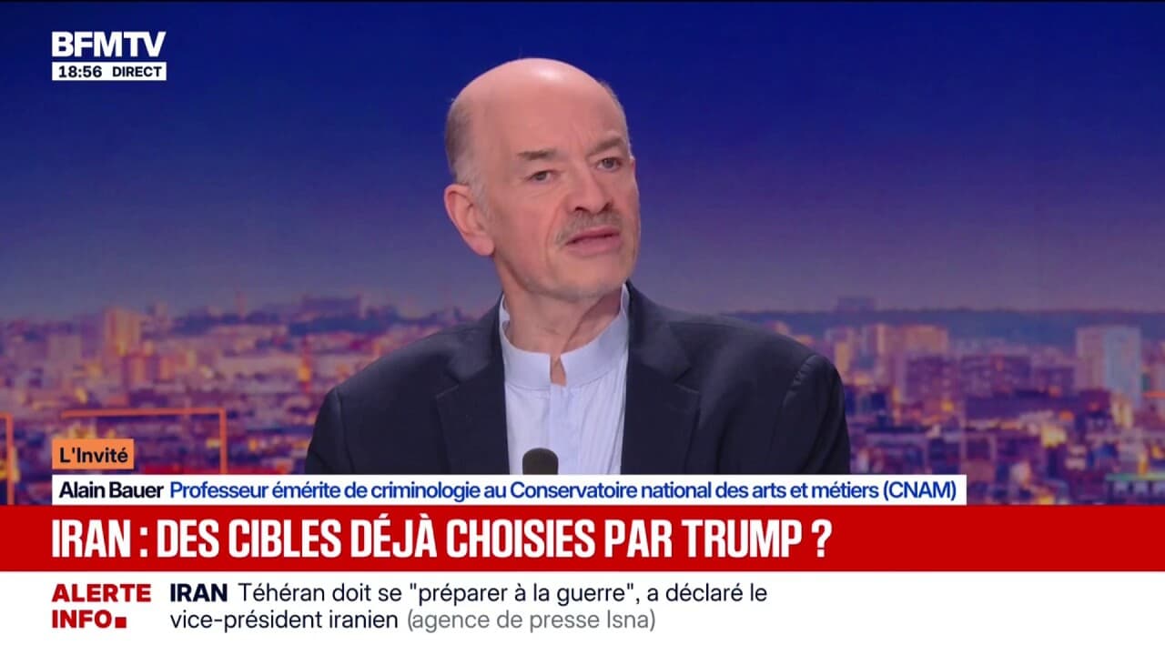 Iran: "Donald Trump peut absolument tout faire", estime Alain Bauer ...