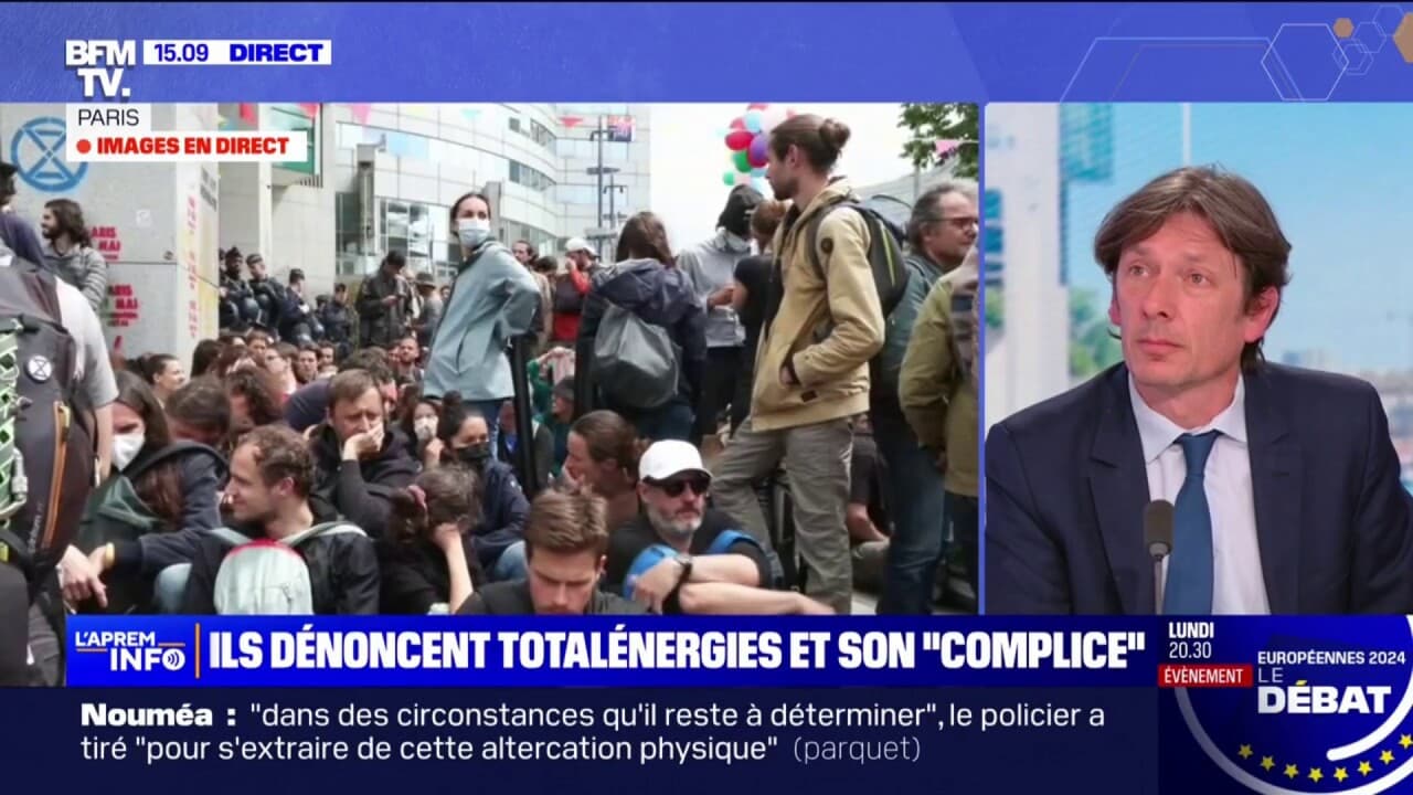 Des militants écologistes rassemblés au siège d'Amundi, le premier ...