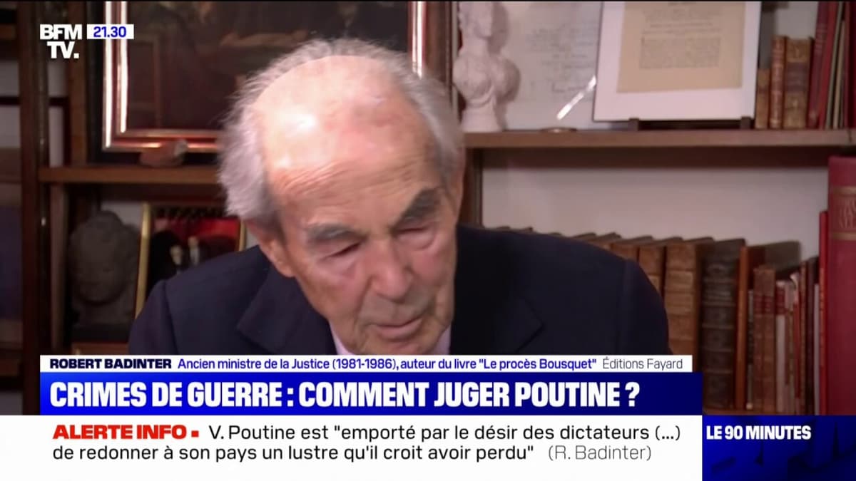 Robert Badinter à propos de Vladimir Poutine: "C'est après leur chute ...